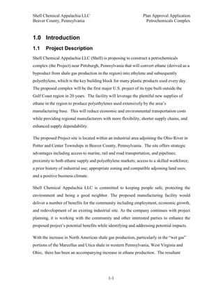 Shell Air Quality Plan Approval application for PA Ethane Cracker Plant ...