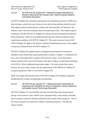 Shell Air Quality Plan Approval application for PA Ethane Cracker Plant ...