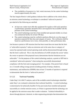 Shell Air Quality Plan Approval application for PA Ethane Cracker Plant ...
