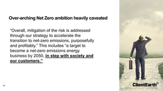ClientEarth Claim towards Board of Shell plc | PPT