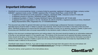 ClientEarth Claim towards Board of Shell plc | PPT