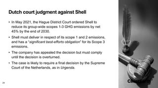 ClientEarth Claim towards Board of Shell plc | PPT