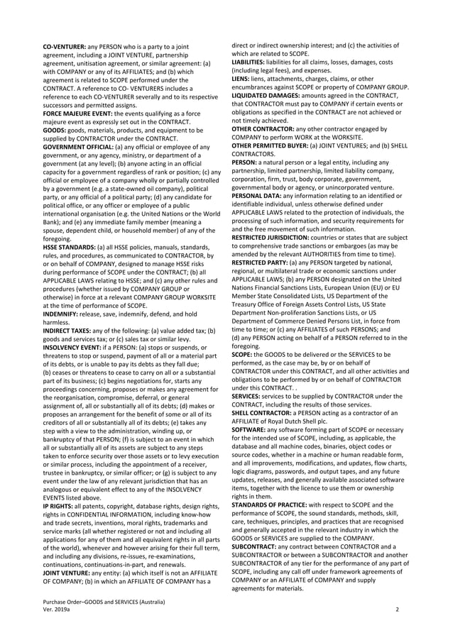 Shell-PO-terms-ERM for Enterprise Risk Management | PDF | Law