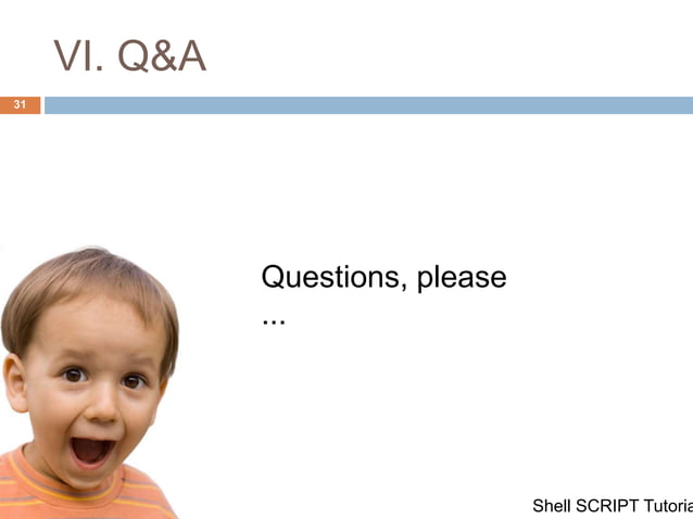 Shell Script Tutorial Ppt