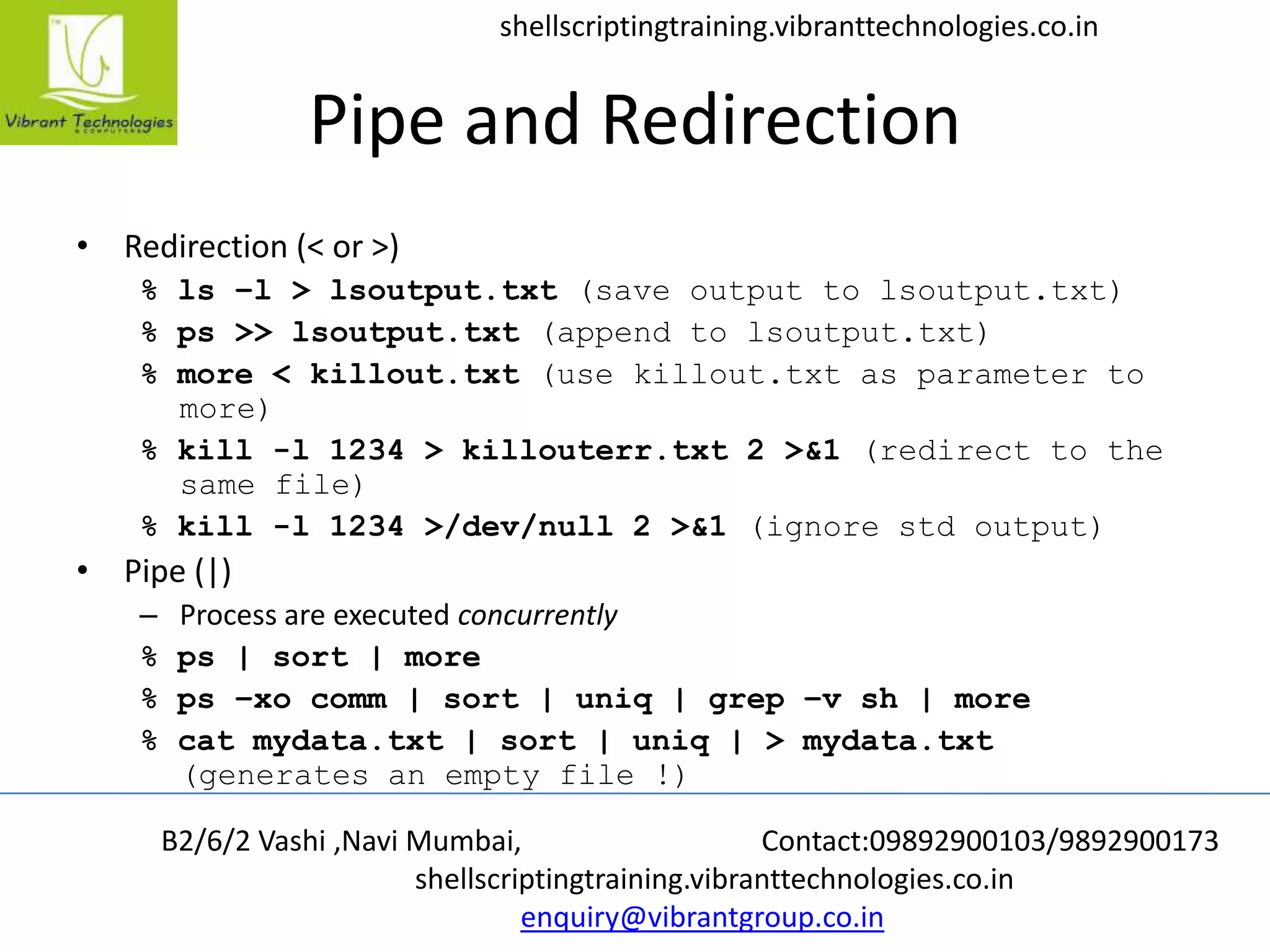 Shell Scripting-training-course-navi-mumbai-shell-scripting-course-provider-navi-mumbai | PPT