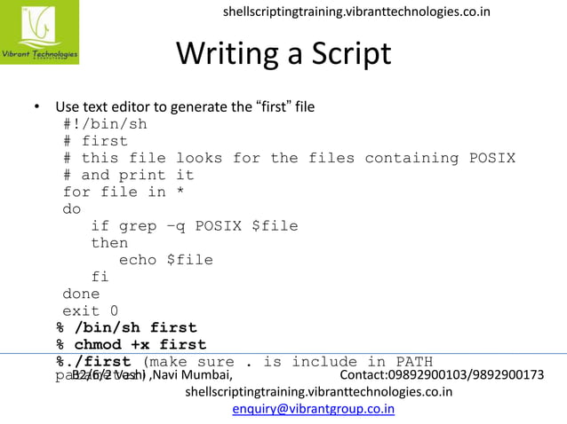 Shell Scripting-training-course-navi-mumbai-shell-scripting-course-provider-navi-mumbai | PPT