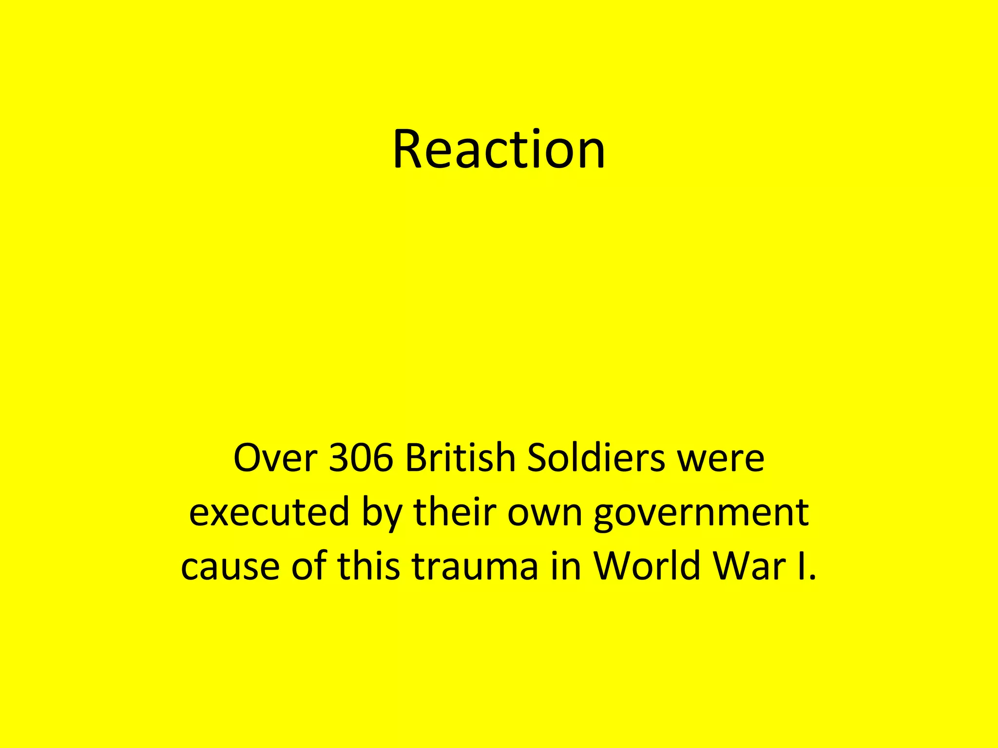 Shell Shock (Post Traumatic Stress Disorder) | PPT