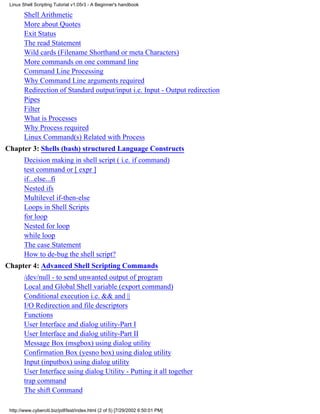 Shell tutorial | PDF