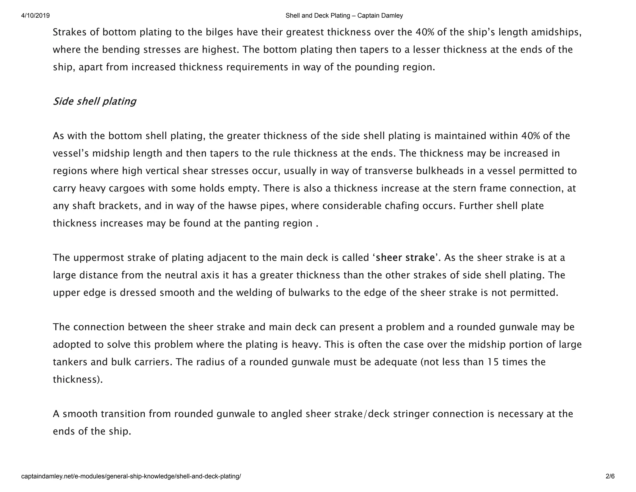 Shell and deck plating | PDF