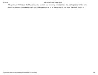 Shell and deck plating | PDF