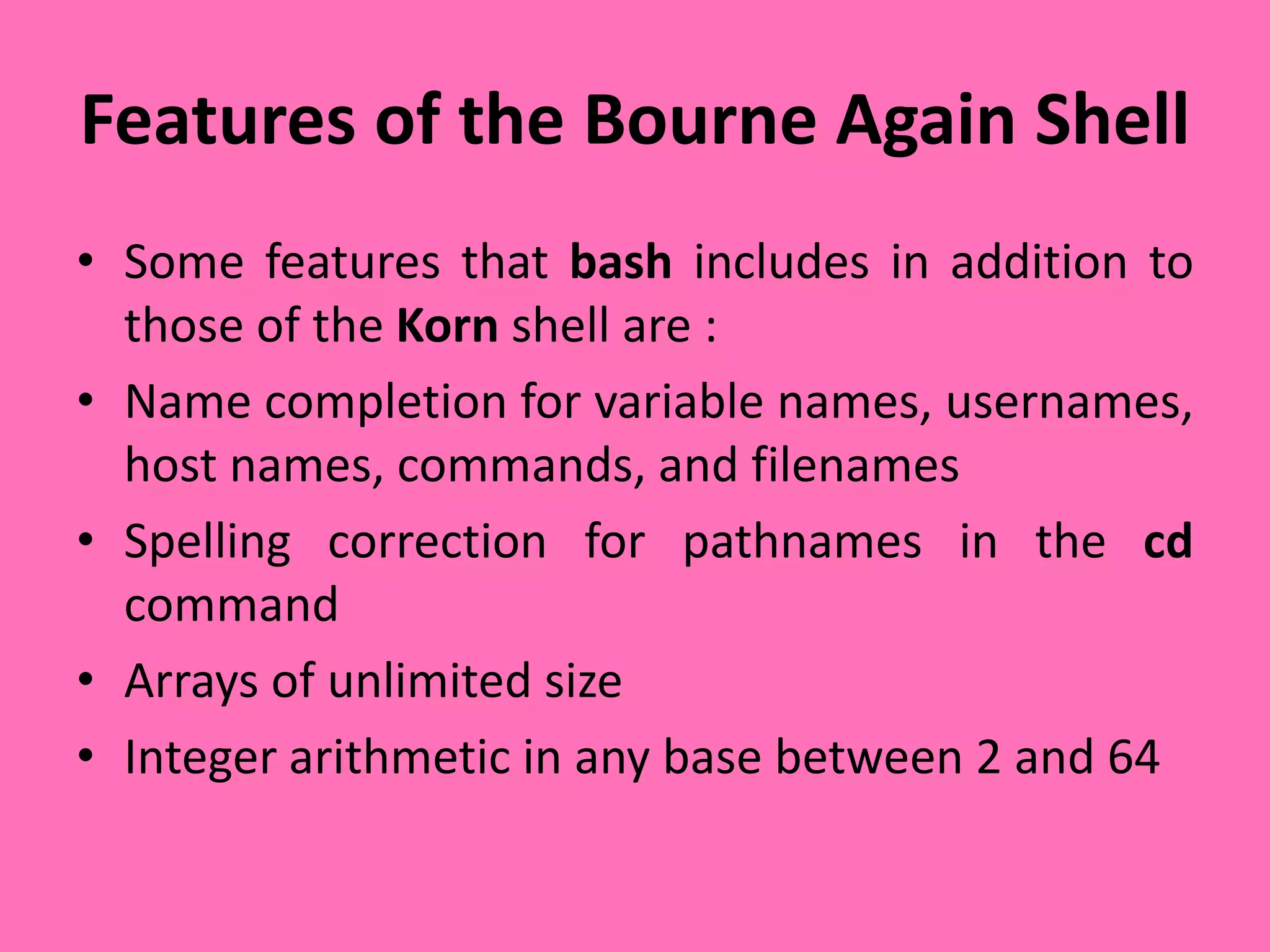 Shell and its types in LINUX | PPT