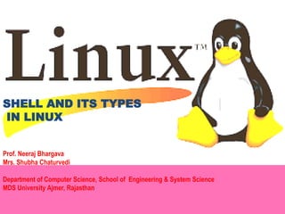Shell and its types in LINUX | PPT