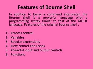 Shell and its types in LINUX | PPT