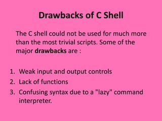 Shell and its types in LINUX | PPT