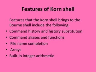 Shell and its types in LINUX | PPT