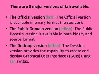 Shell and its types in LINUX | PPT