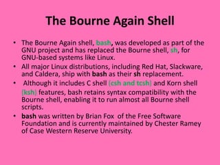 Shell and its types in LINUX | PPT