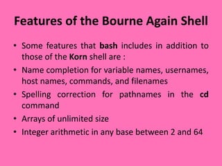 Shell and its types in LINUX | PPT