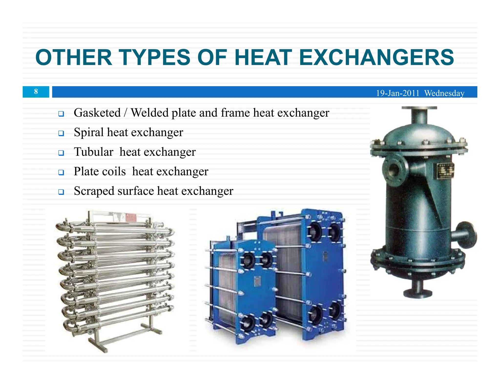 Shell and tube Heat exchanger, types of exchangers | PDF