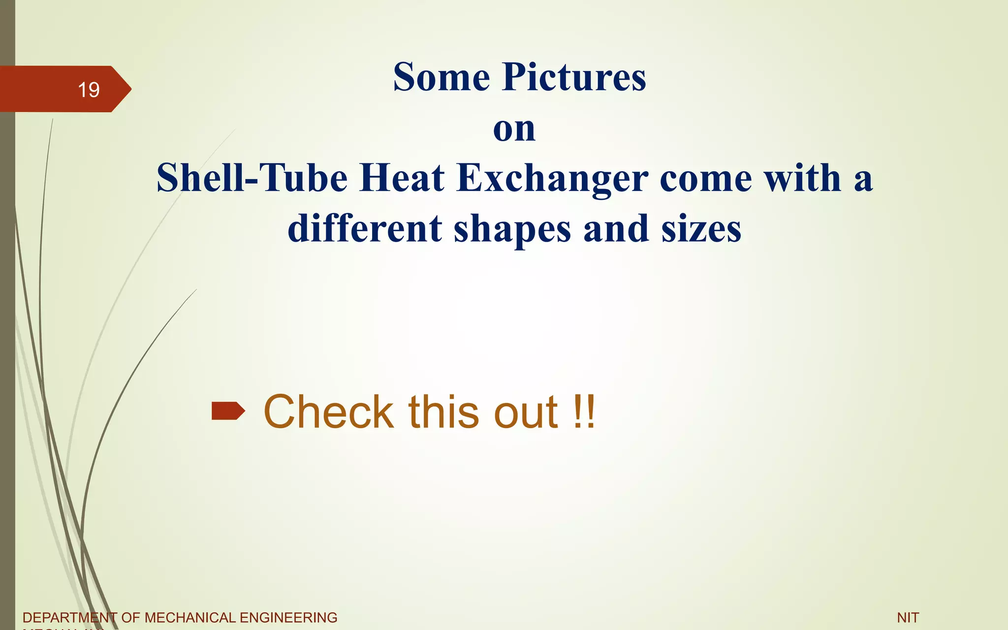 Shell and tube heat exchanger | PPTX