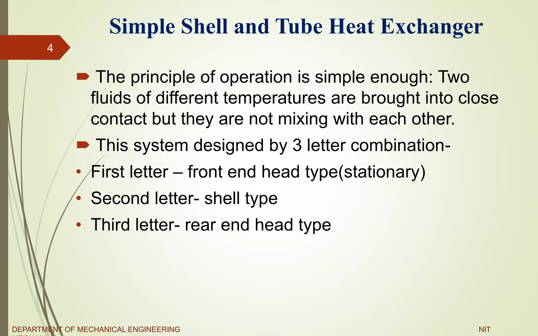Shell and tube heat exchanger | PPTX