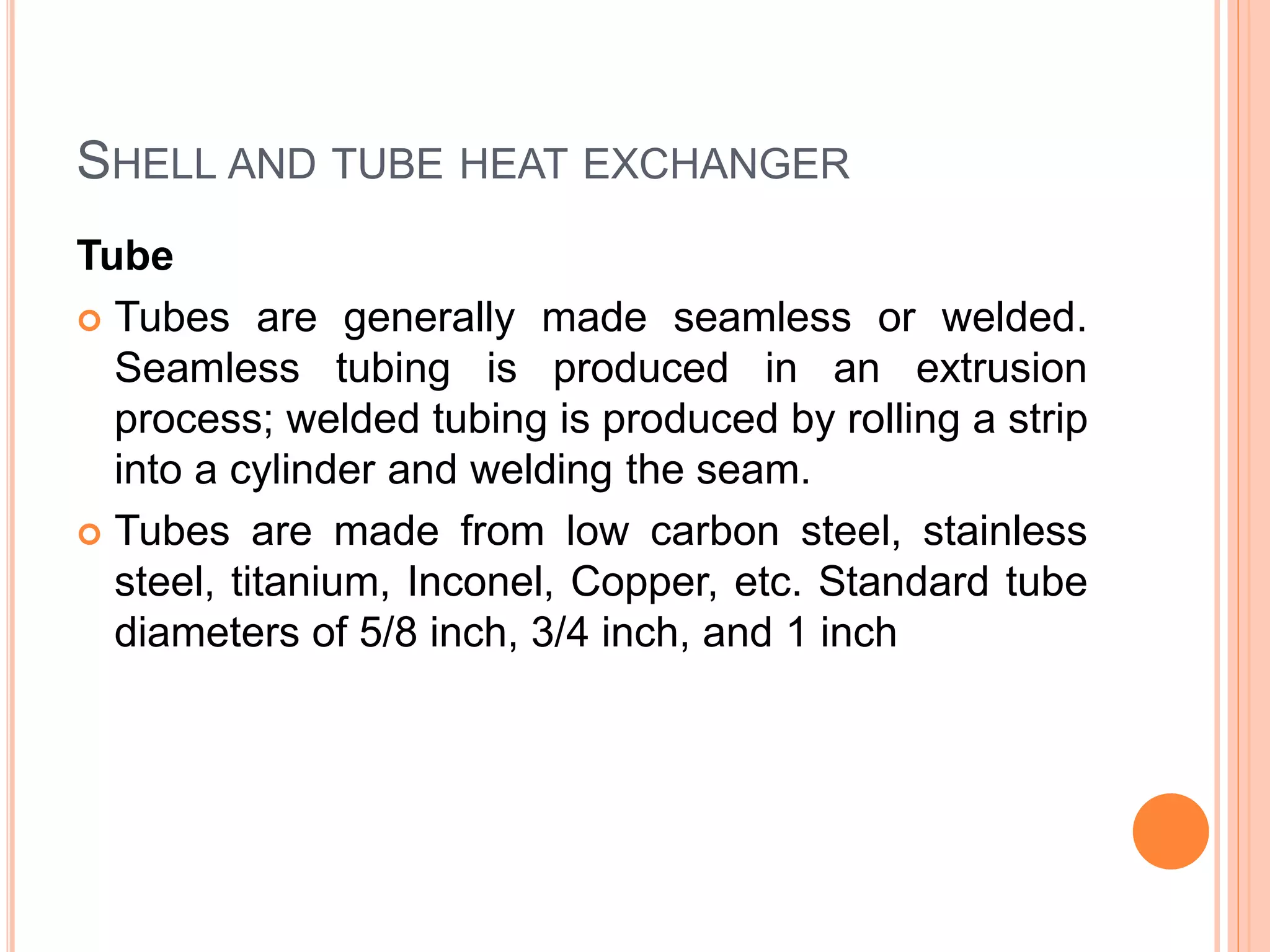 shell and tube heat exchanger.pptx | Physics | Science