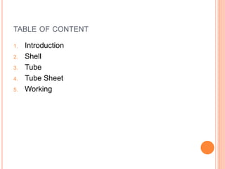 shell and tube heat exchanger.pptx | Physics | Science