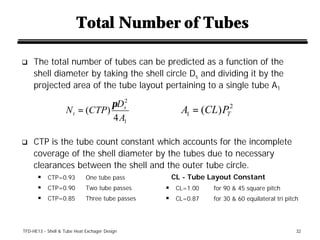 Shell and tube heat exchanger design | PDF