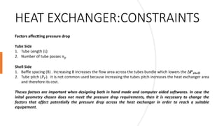 Shell and tube heat exchanger design comparison | PPTX