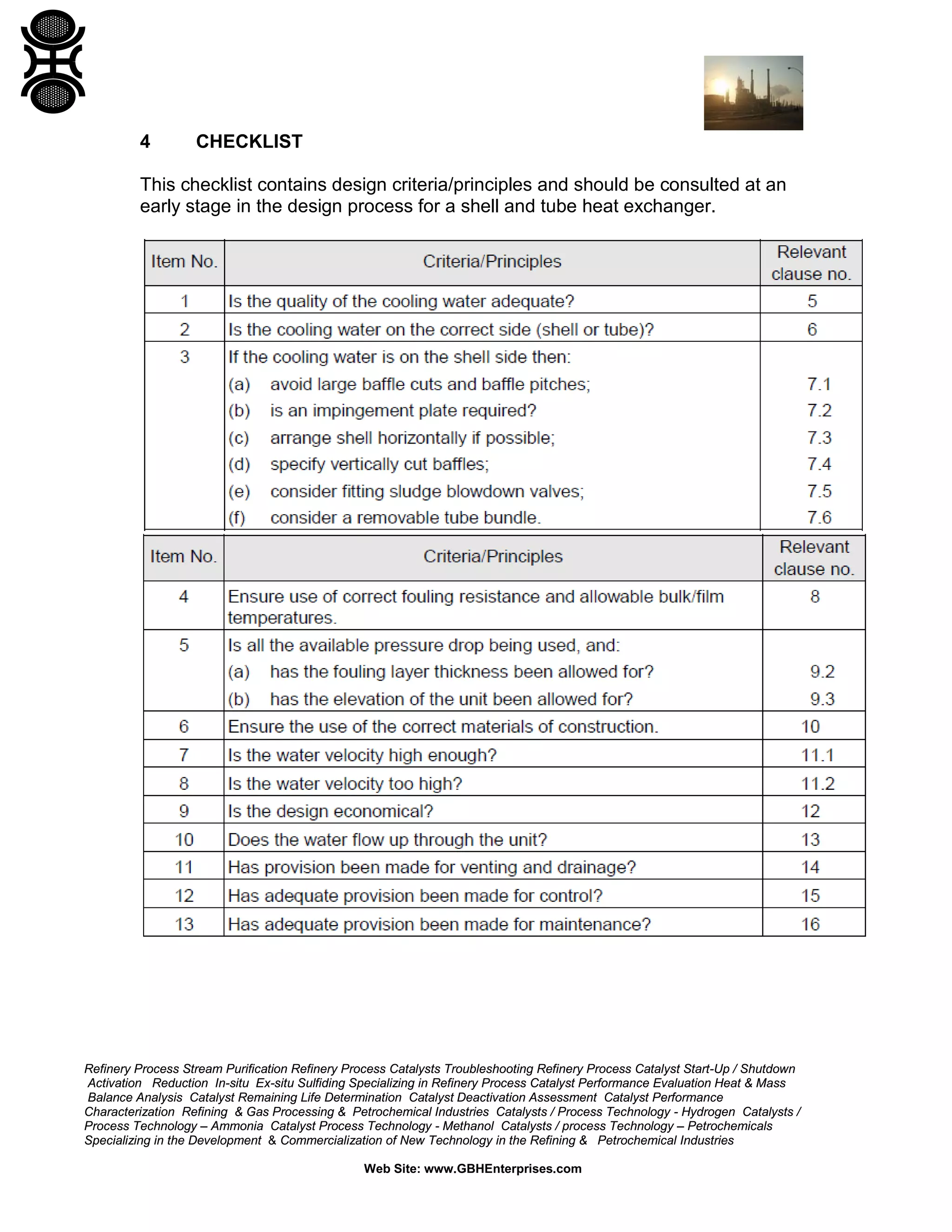 Shell and Tube Heat Exchangers Using Cooling Water | PDF