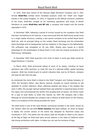 Shell as a learning organization | PDF