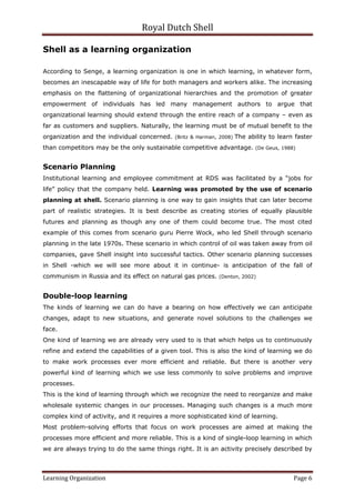 Shell as a learning organization | PDF