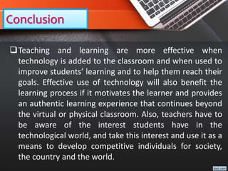 Role of technology in learning | PPTX