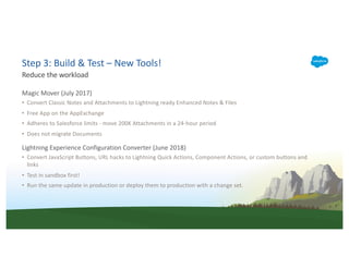 Transition to the Lightning Experience: Pro Tips, Tools and a Transition Strategy | PDF