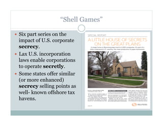 Shell Companies and Fraud: An Investigative Primer by Kelly Carr | PDF