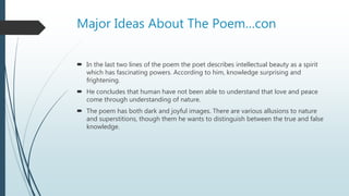 Hymn to Intellectual Beauty by Percy Bysshe Shelley | PPT