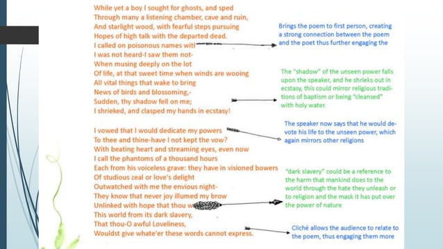 Hymn to Intellectual Beauty by Percy Bysshe Shelley | PPT