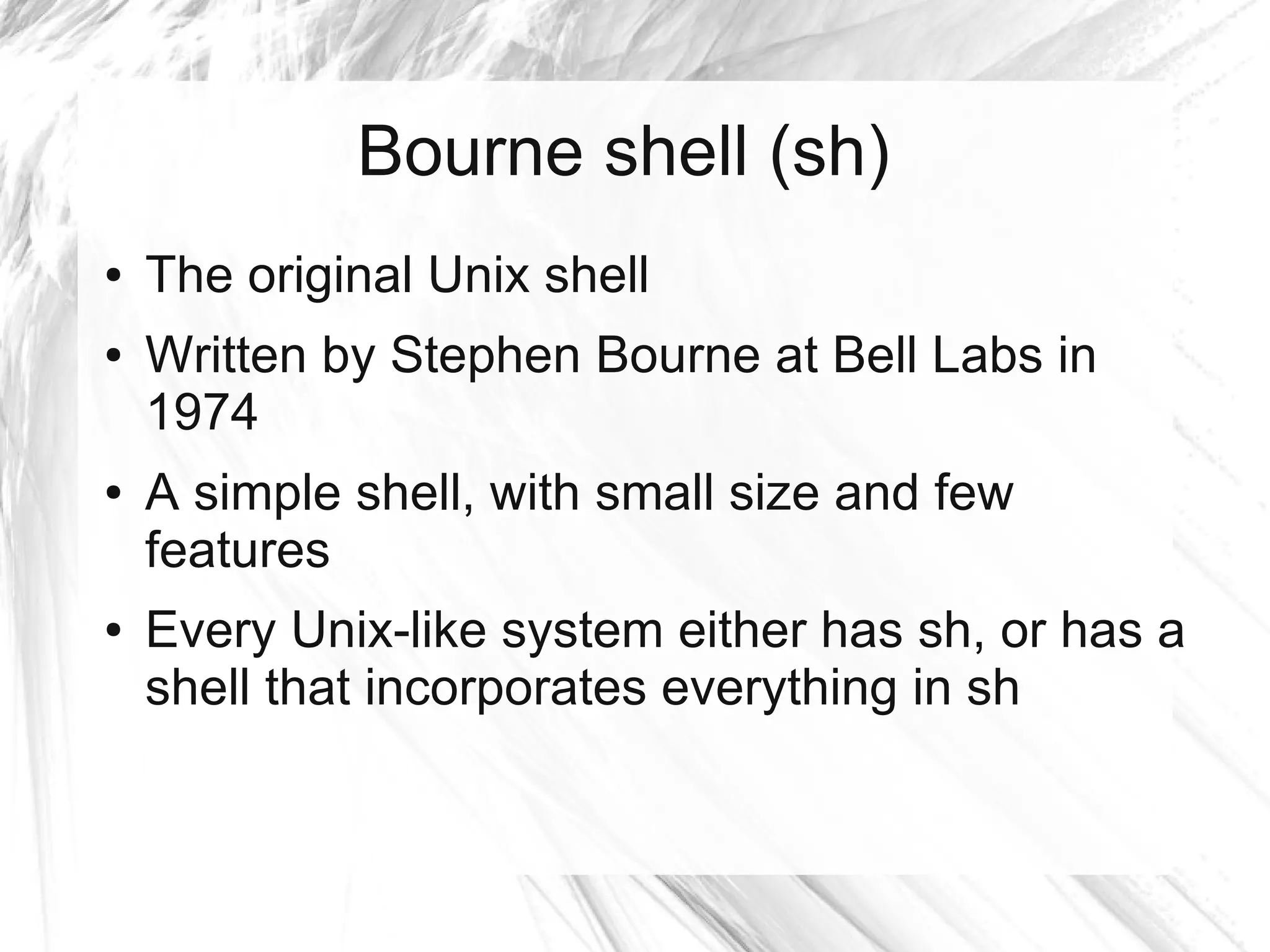 The Shell Game Part 2: What are your shell choices? | PPT
