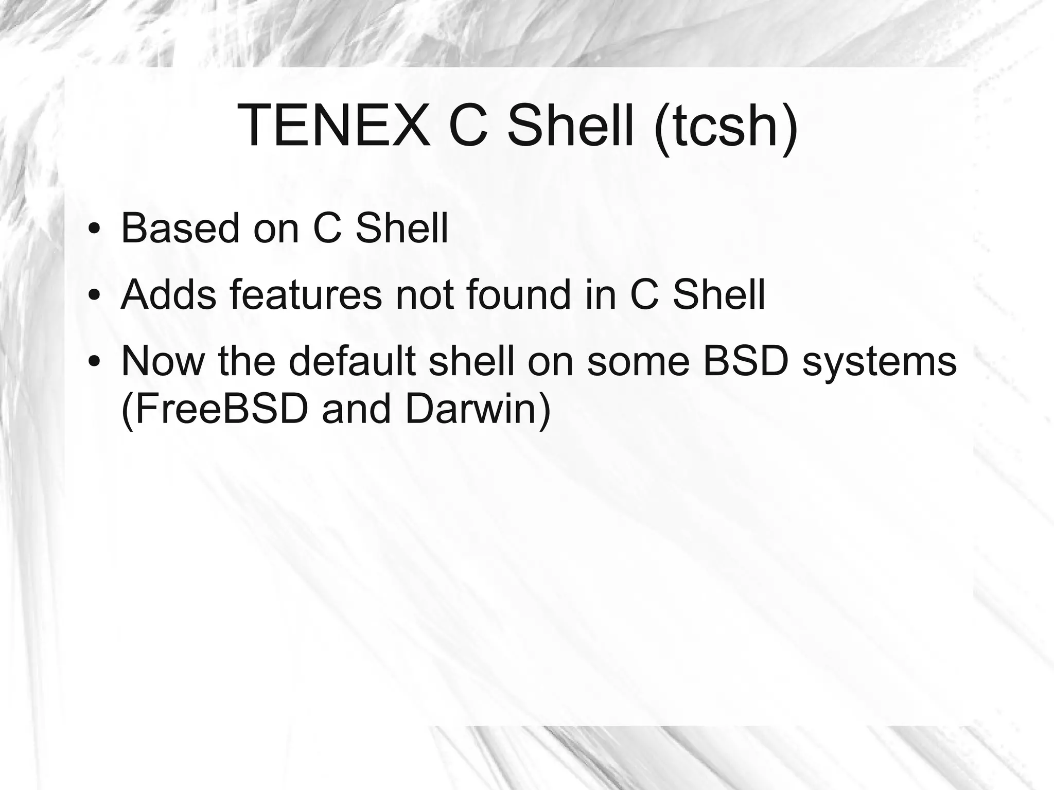 The Shell Game Part 2: What are your shell choices? | PPT
