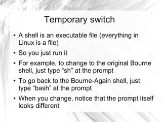 The Shell Game Part 2: What are your shell choices? | PPT