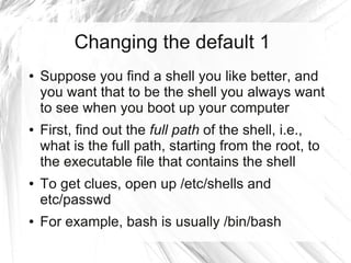 The Shell Game Part 2: What are your shell choices? | PPT