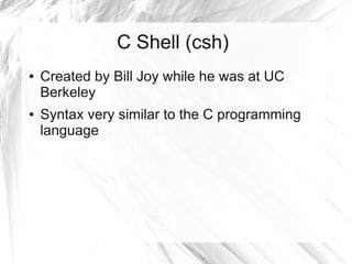 The Shell Game Part 2: What are your shell choices? | PPT