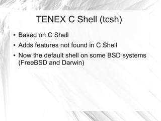 The Shell Game Part 2: What are your shell choices? | PPT