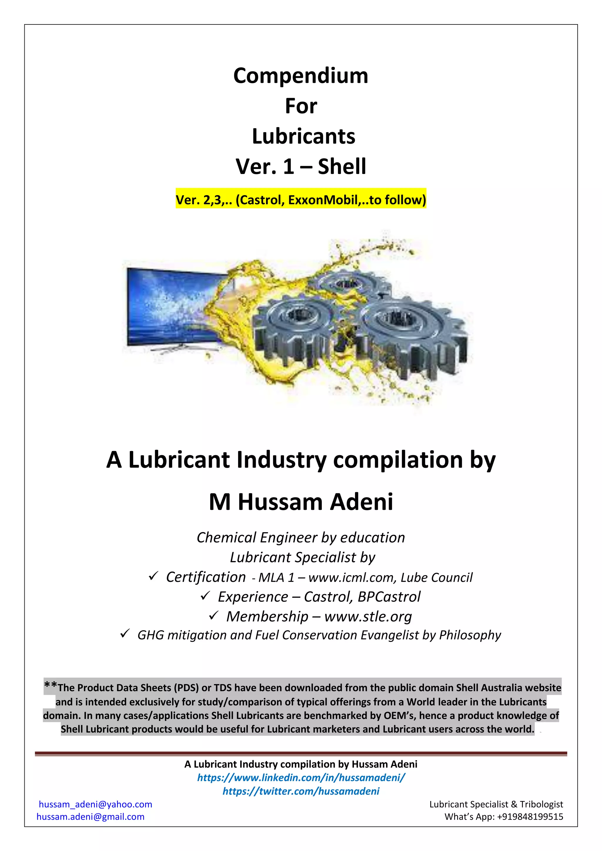 Shell lube handbook ver 1 feb 8th 2018 | PDF
