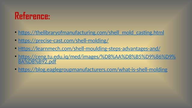 Shell Molding Process new6464646464.pptx