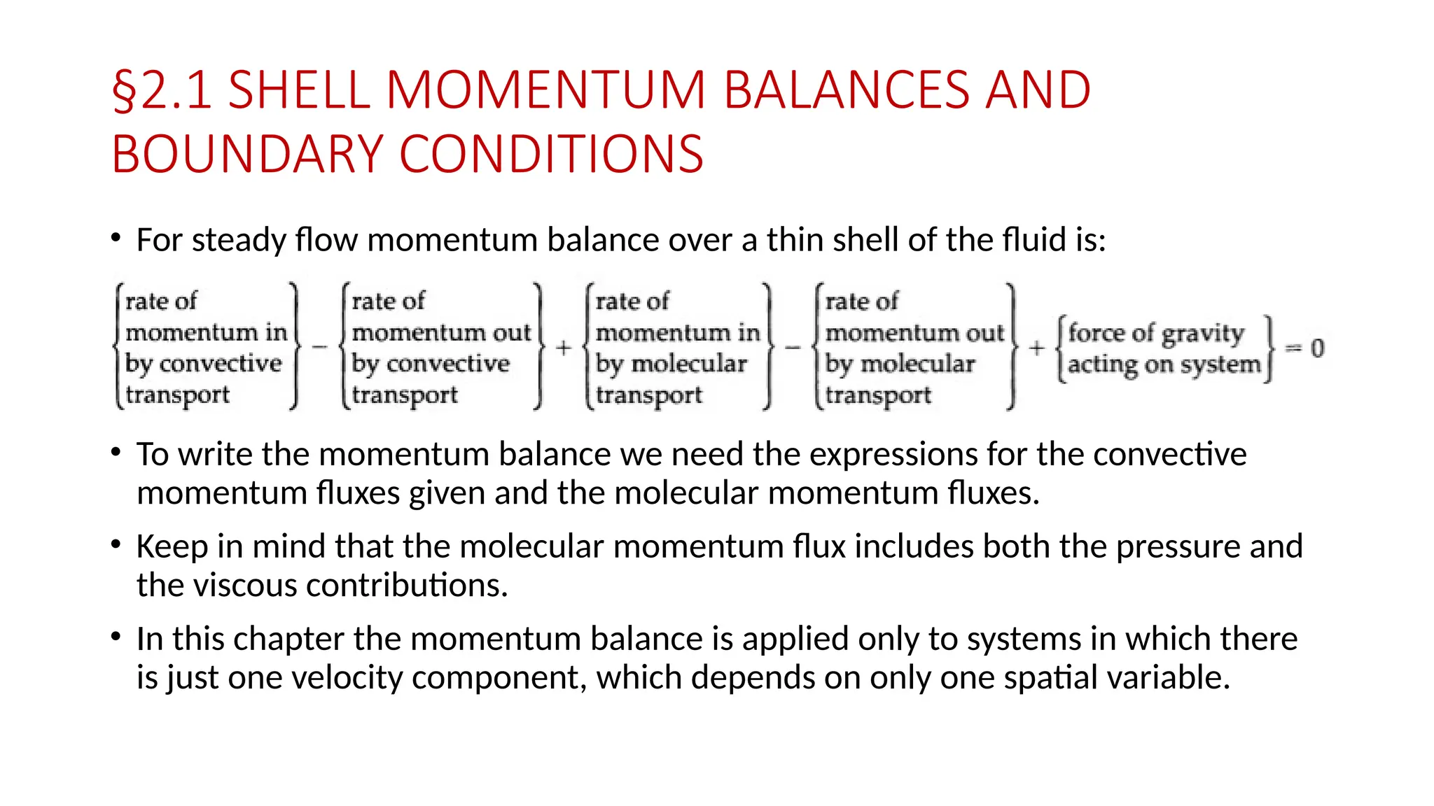 Shell Momentum Balances and Velocity Distributions in Laminar Flow 1.pptx