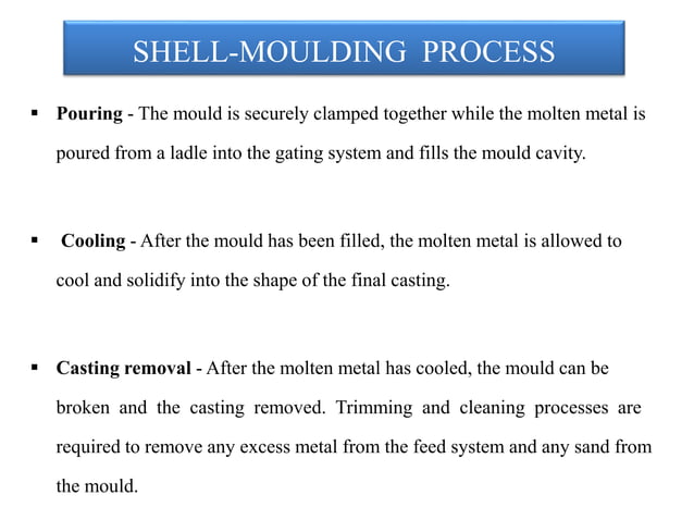 Shell moulding casting technology | PPTX