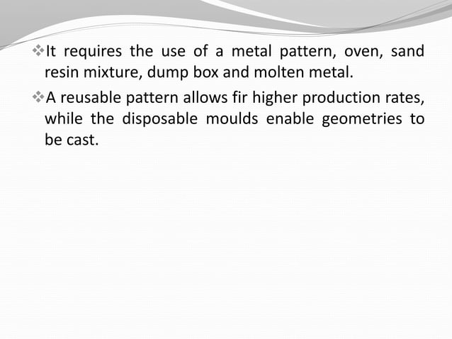 Shell moulding | PPTX