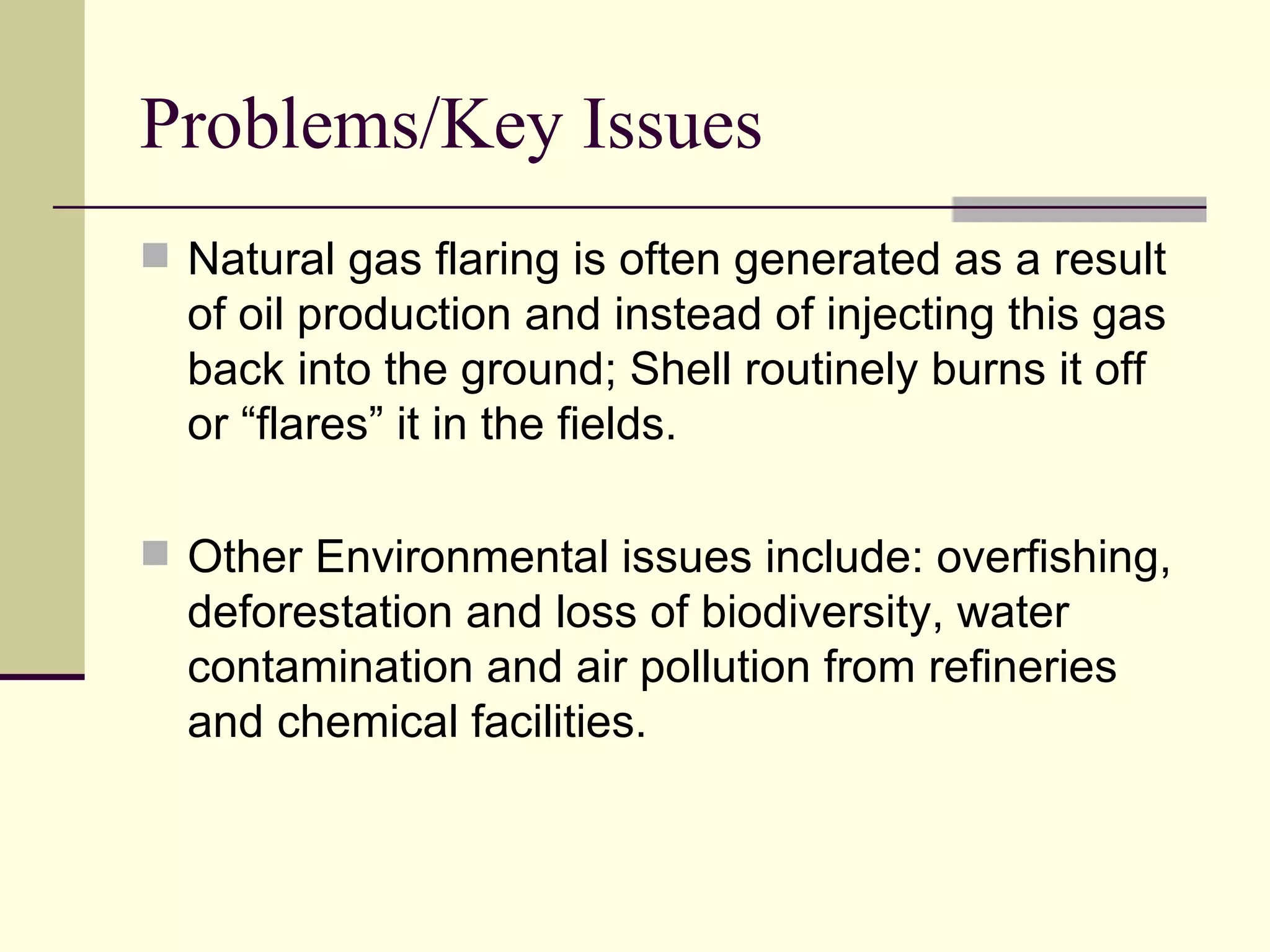 Shell Oil In Nigeria Case Study | PPT