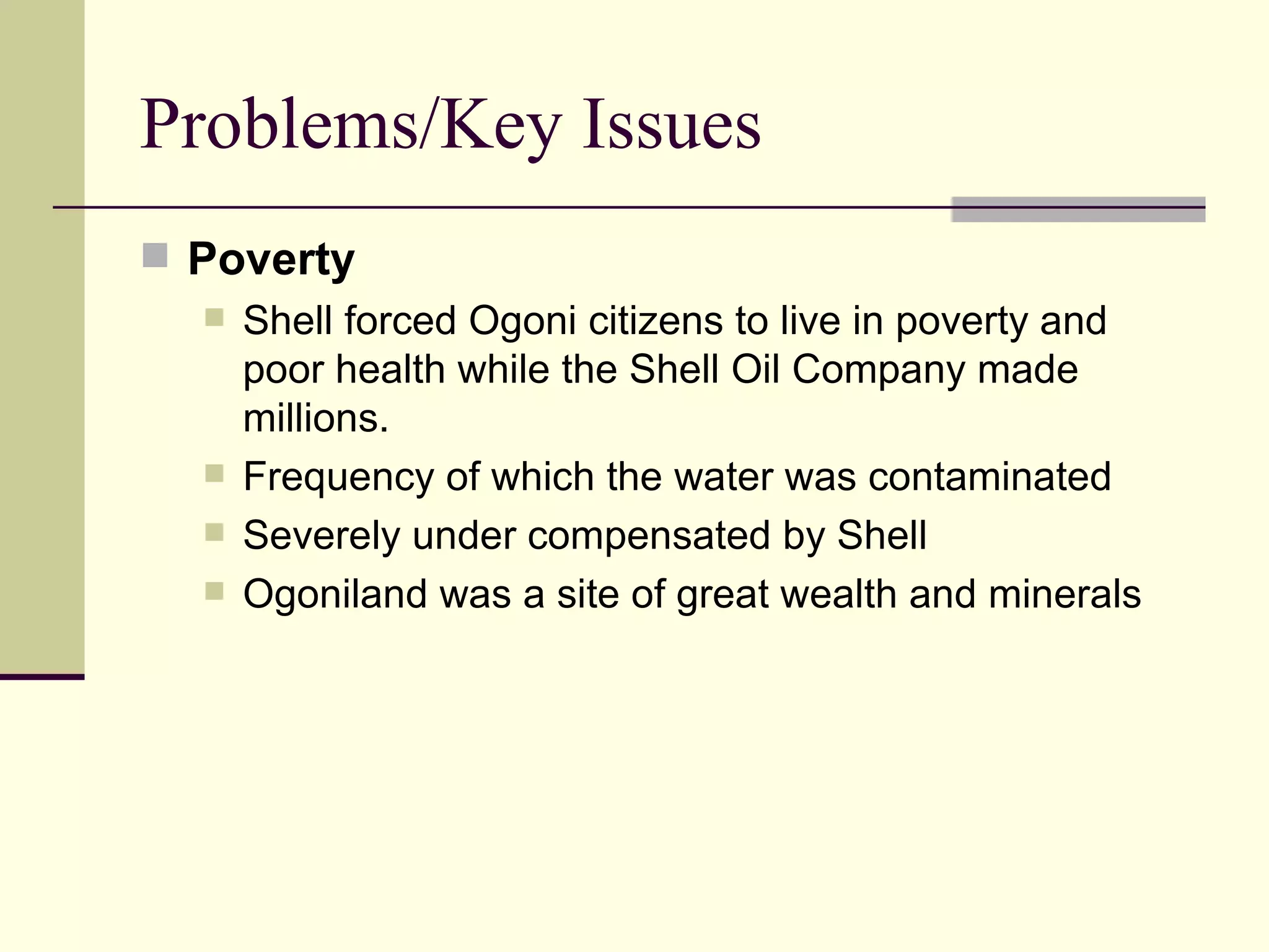 Shell Oil In Nigeria Case Study | PPT